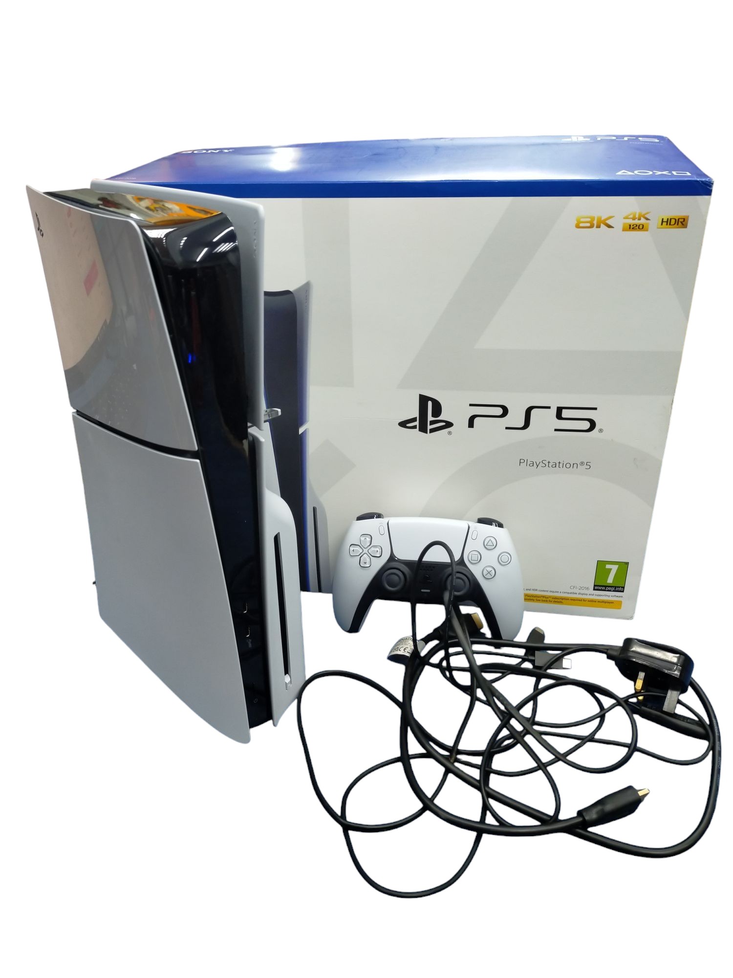 Pre-owned PS5 Slim Disk Edition (Comes with controller in original box ...